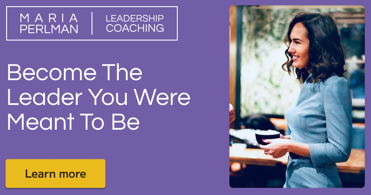 Meet Maria Perlman | Leadership & Confidence Coach